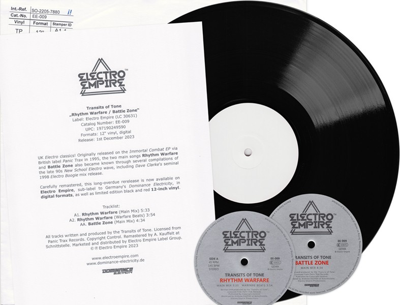 Transits of Tone - Rhythm Warfare / Battle Zone (Electro Empire) 12 ...