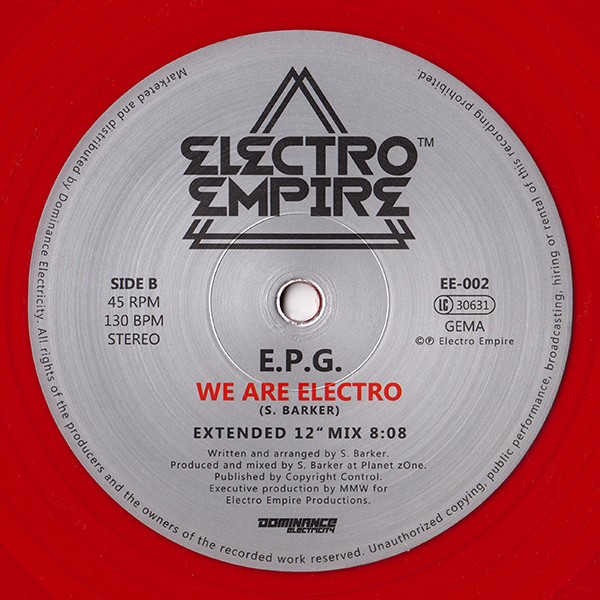 EPG - We Are Electro (Electro Empire Records) 12'' red