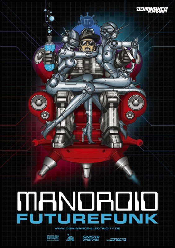 Mandroid - Futurefunk (Dominance Electricity) 12" test pressing +poster