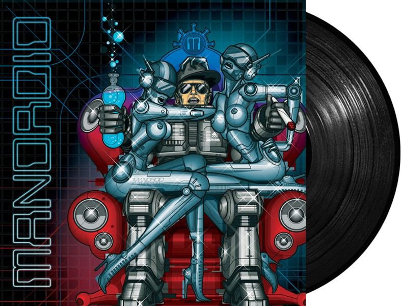 Mandroid - Futurefunk (Dominance Electricity) 12" test pressing +poster
