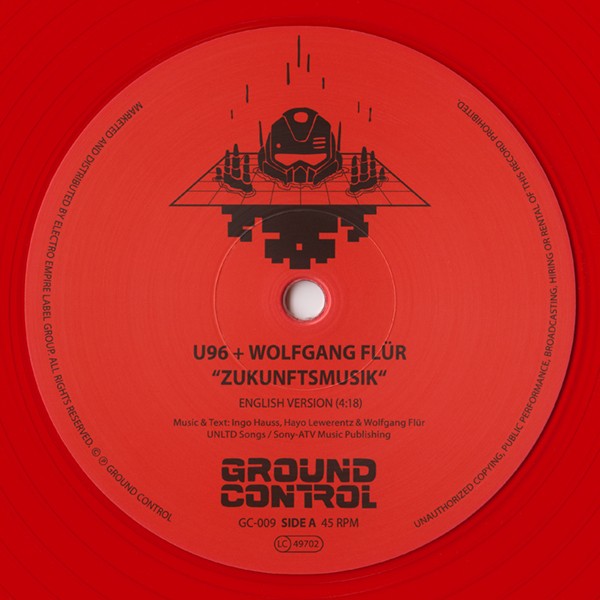 U96 + Wolfgang Flür - Zukunftsmusik (Ground Control) 12'' red
