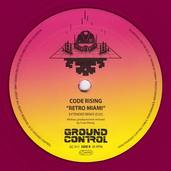 Code Rising - Don't Stop The Beat / Retro Miami (Ground Control) 12'' purple