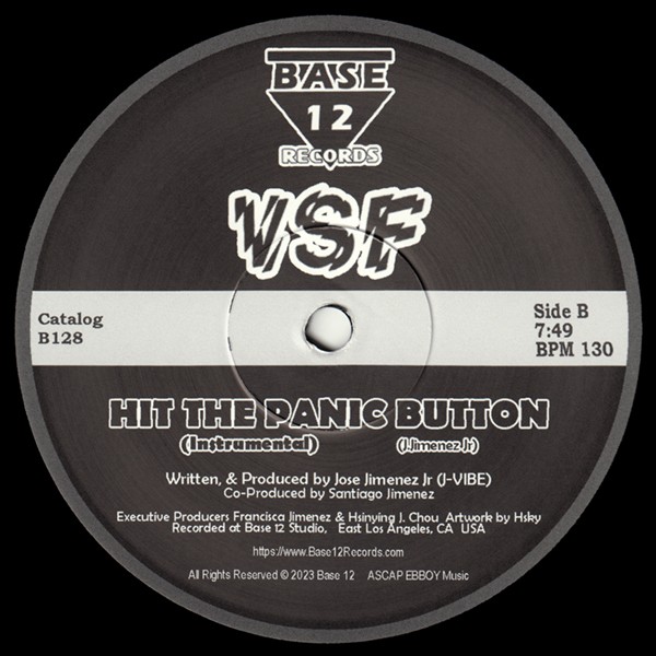 VSF - Hit The Panic Button (Base 12 Records) 12''